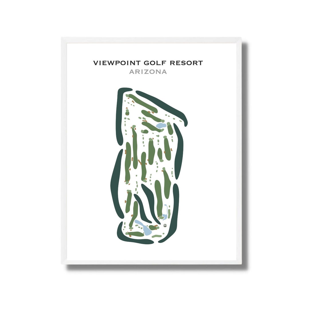 Viewpoint Golf Resort, AZ | Golf Course Map, Golf Map, Golfer Gift for ...
