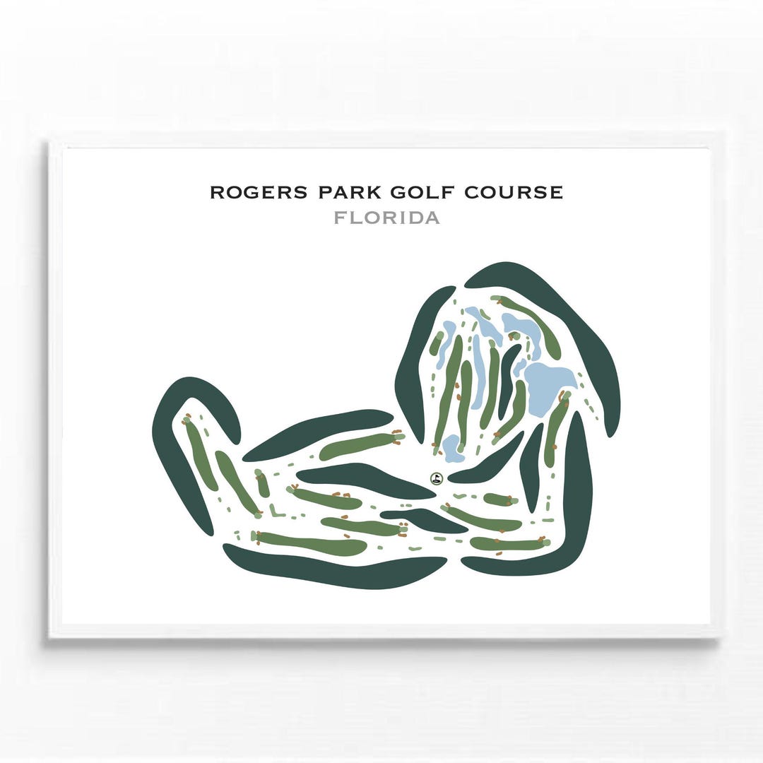 Rogers Park Golf Course, Florida | Golf Course Map, Golf Map,golfer ...