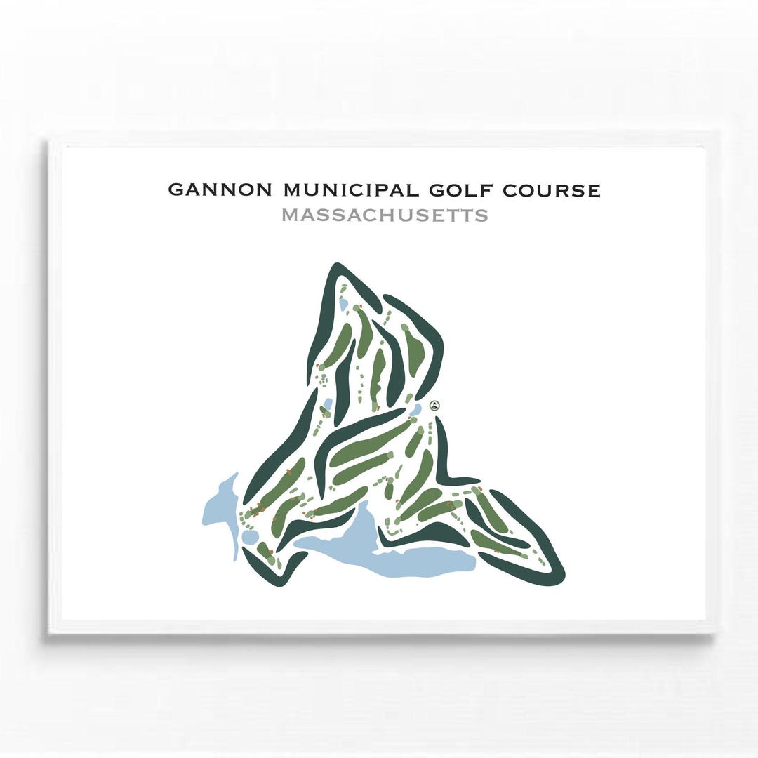 Gannon Municipal Golf Course, MA | Golf Course Map, Golf Map,golfer ...