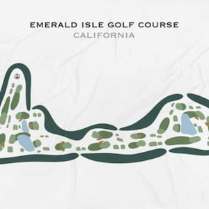 Emerald Isle Golf Course, CA | Golf Course Print, Home Décor, Golf Wall ...