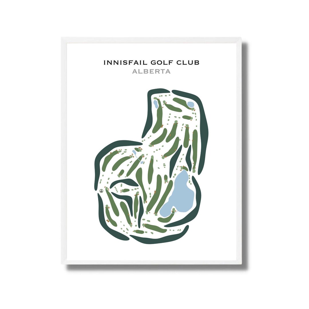 Innisfail Golf Club, Canada | Golf Course Map, Golf Map, Golfer Gift ...