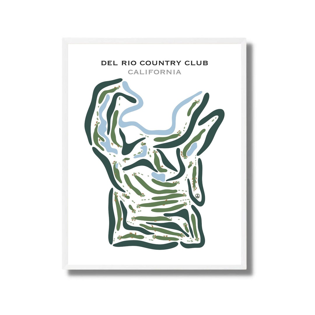 Del Rio Country Club, Modesto, CA | Golf Course Print, Golf Home Décor ...