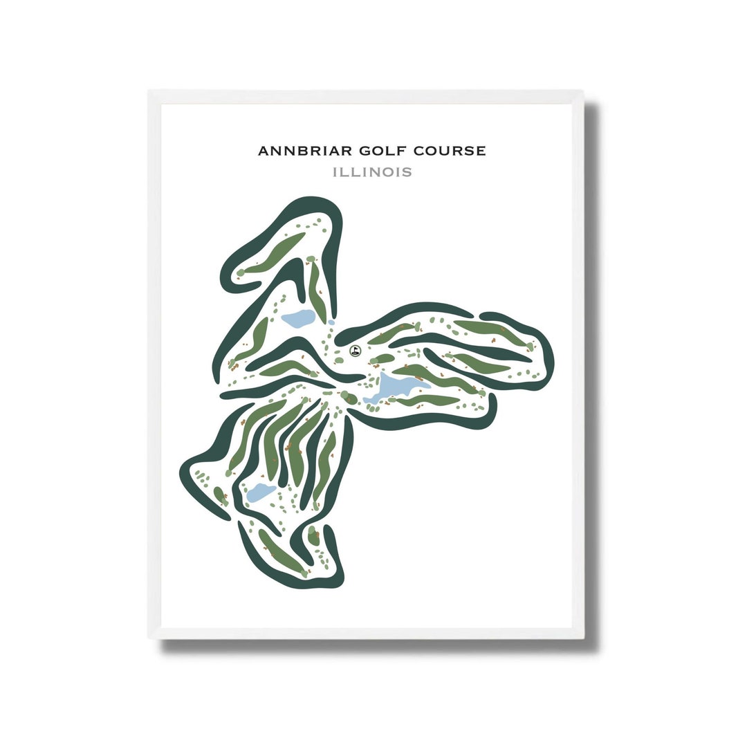 Annbriar Golf Course, Illinois | Golf Course Map, Golf Gifts for Dad ...
