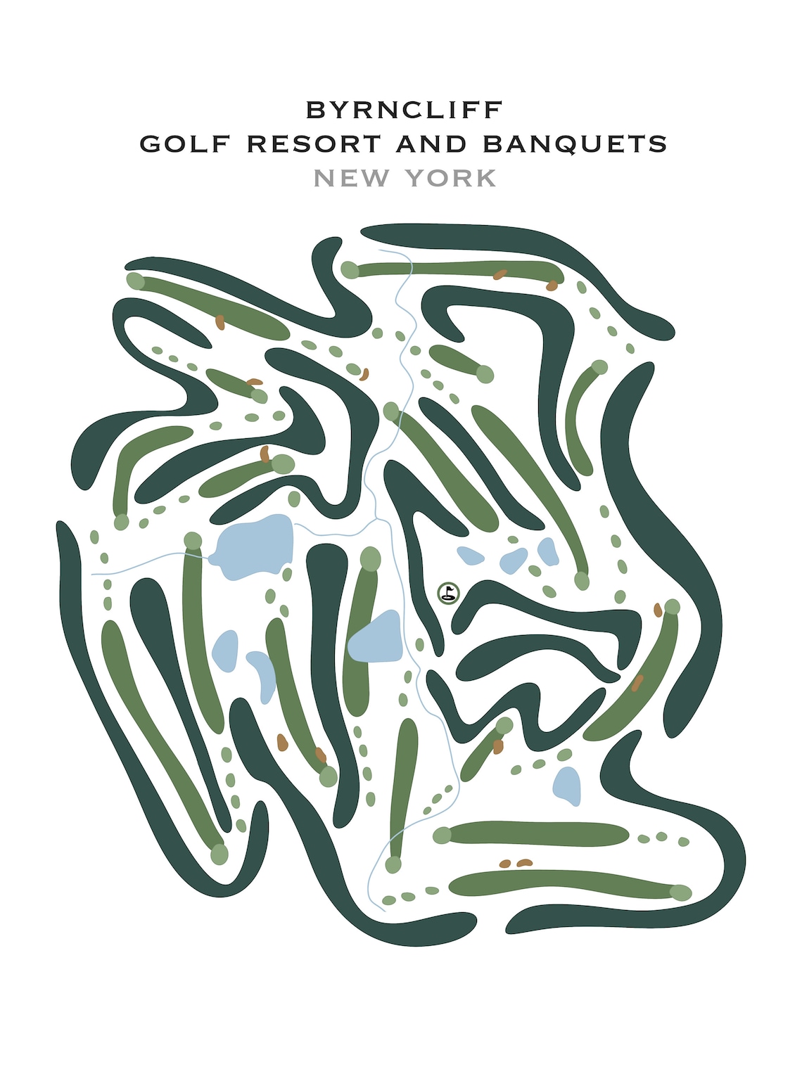 Byrncliff Golf Resort & Banquets NY Golf Course Map Home - Etsy