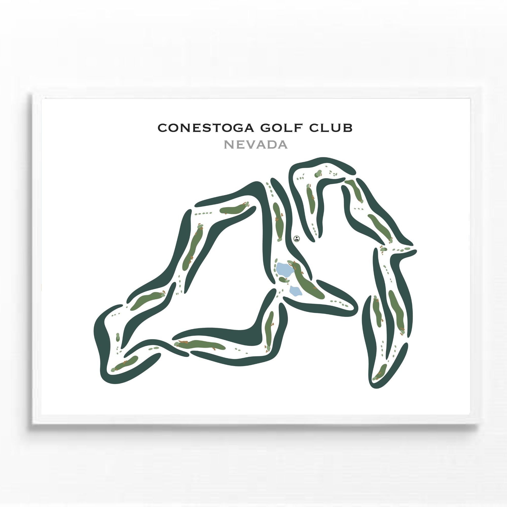 Conestoga Golf Club, Nevada Golf Course Map Wall Art, Golf Map Canvas ...