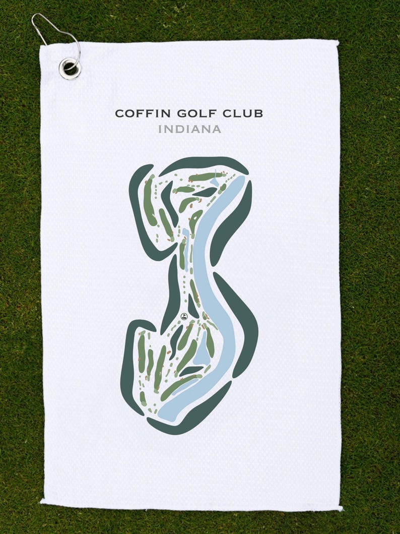 Coffin Golf Club, Indiana | Golf Course Map, Golf Map, Golfer Gift for ...