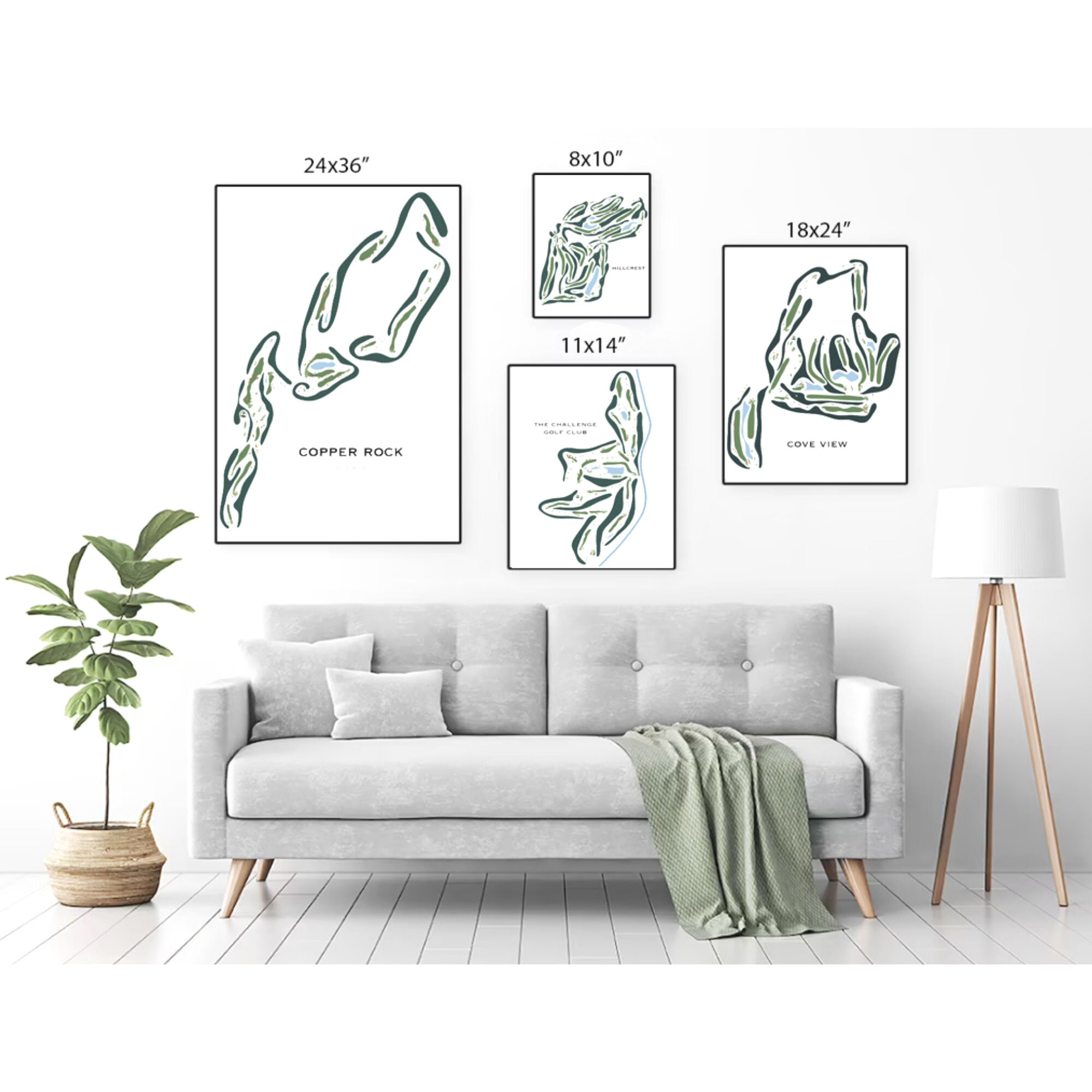 Falcon Ridge Nevada Golf Course Map Golf Gift for Dad - Etsy