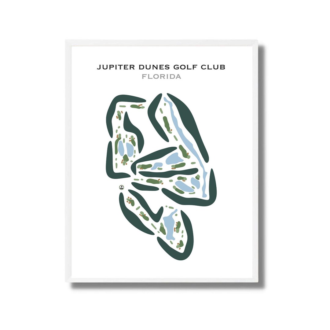 Jupiter Dunes Golf Course, Florida | Golf Course Map, Golf Map, Golfer ...