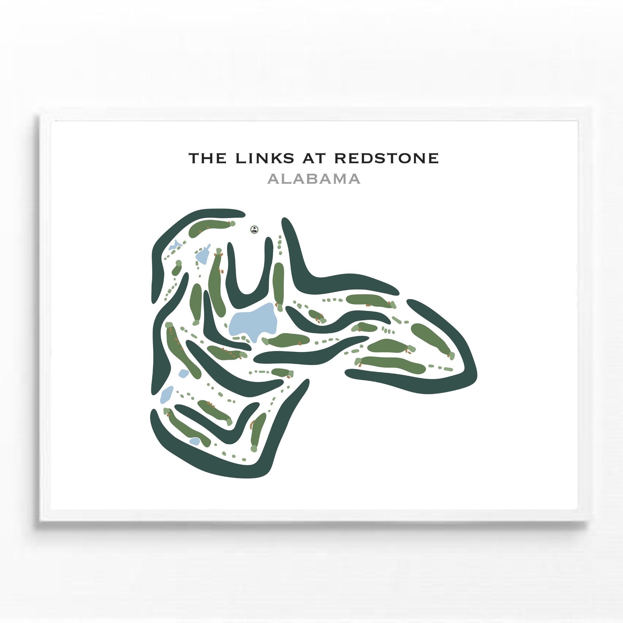 The Links at Redstone AL Golf Course Map Home Decor - Etsy