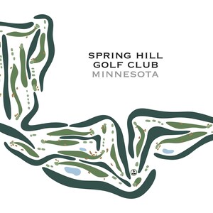 Spring Hill Golf Club MN Golf Course Map Home Decor - Etsy
