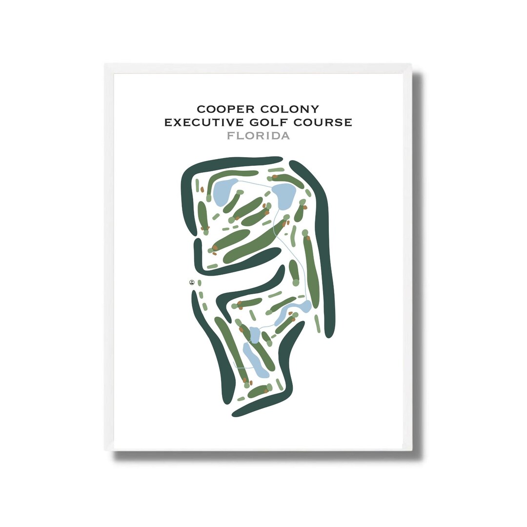 Cooper Colony Executive Golf Course, FL | Golf Course Map, Golf Map ...