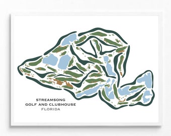 Streamsong Course Map - Etsy