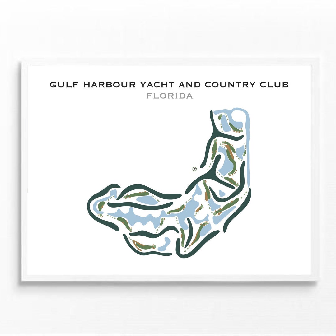 Gulf Harbour Yacht & Country Club, FL | Golf Course Map, Golf Map ...