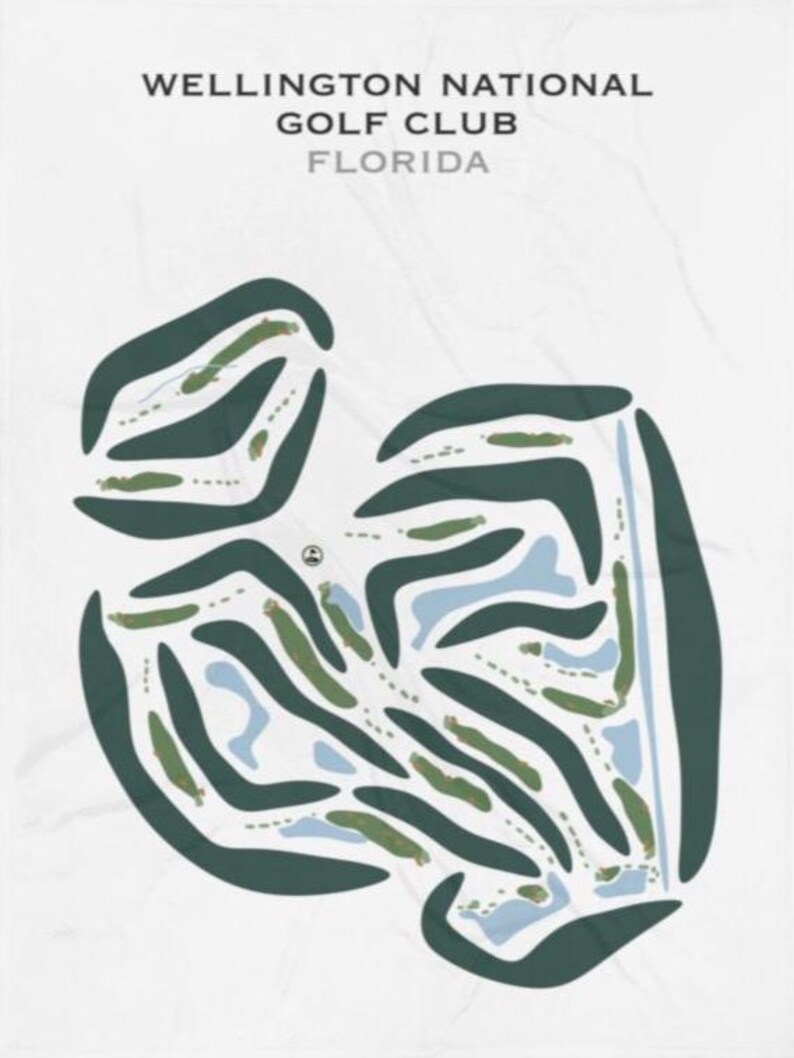 Wellington National Golf Club, Florida | Golf Course Map, Golf Map ...