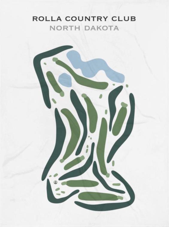 Rolla Country Club, ND | Golf Course Map, Golf Map, Golfer Gift for Him ...