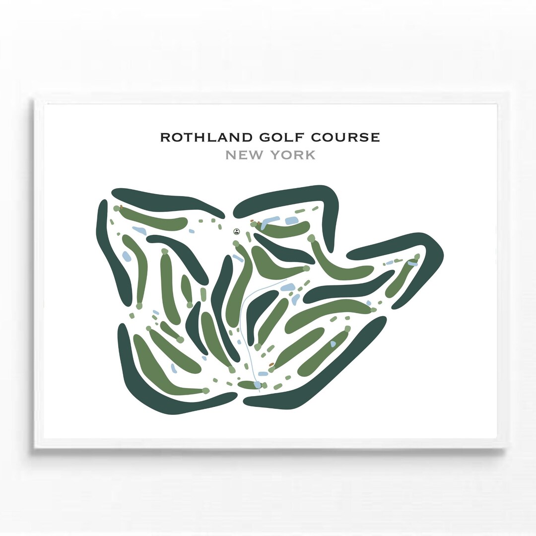 Rothland Golf Course, NY | Golf Course Map, Golf Map, Golfer Gift for ...