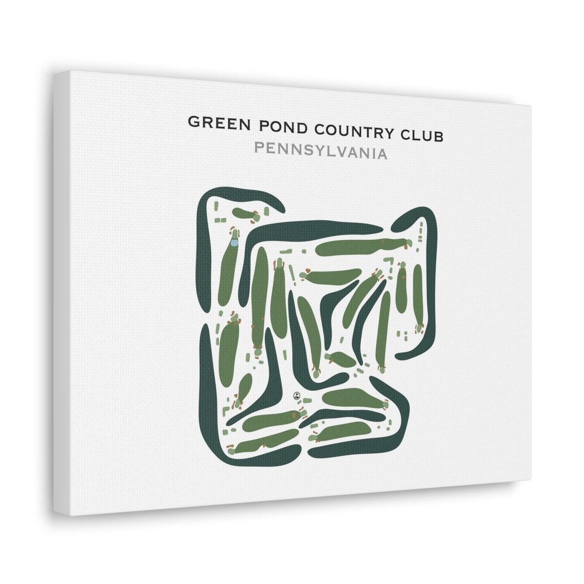 Green Pond Country Club, PA | Golf Course Map, Golf Map, Golfer Gift ...
