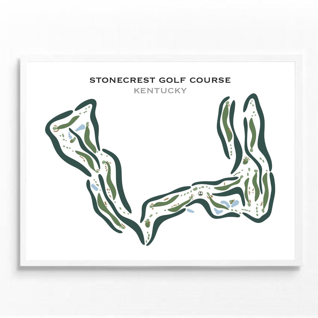 Stonecrest Golf Course, KY | Golf Course Map, Golf Map, Golfer Gift for ...