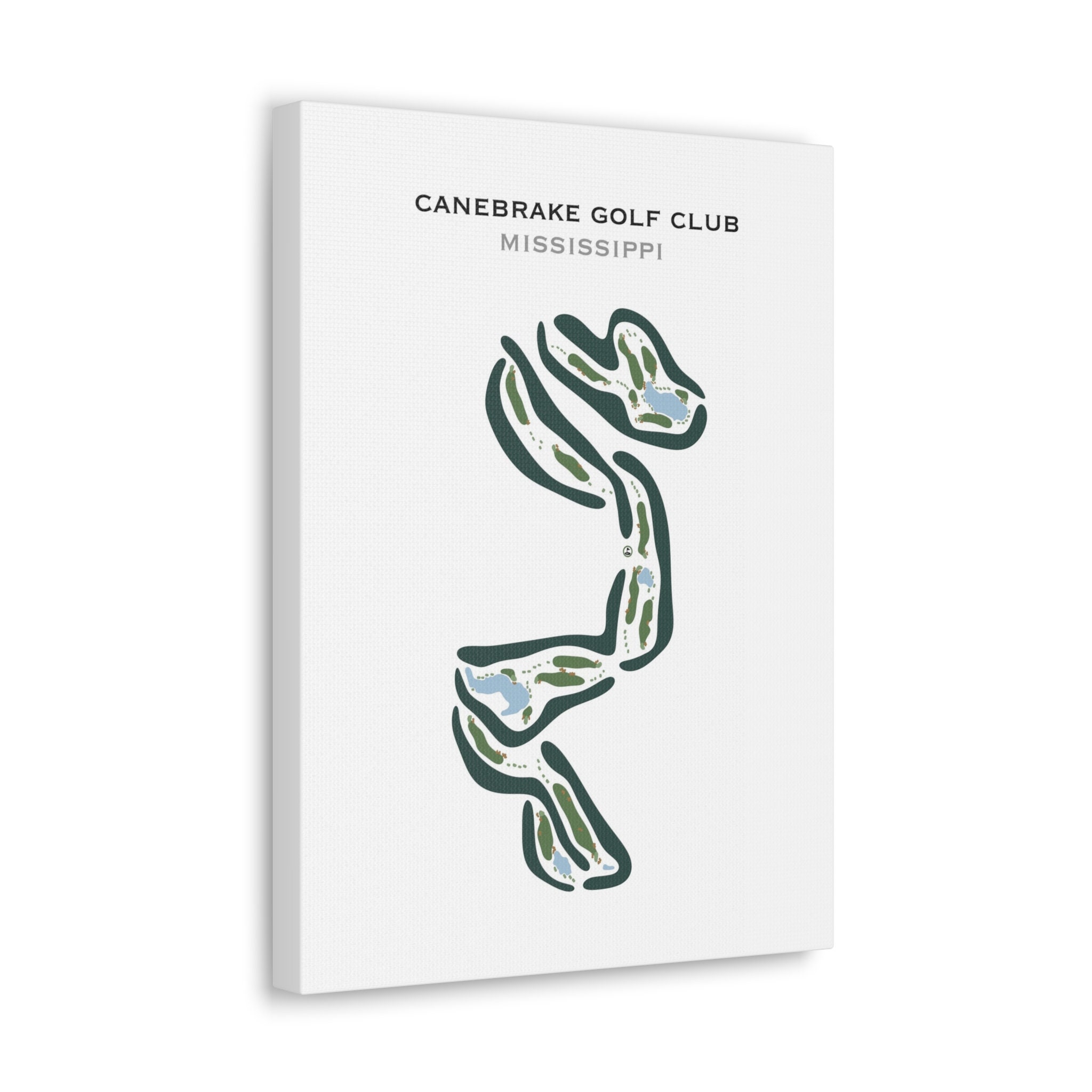 Canebrake Golf Club, MS | Golf Course Map, Golf Map, Golfer Gift for ...