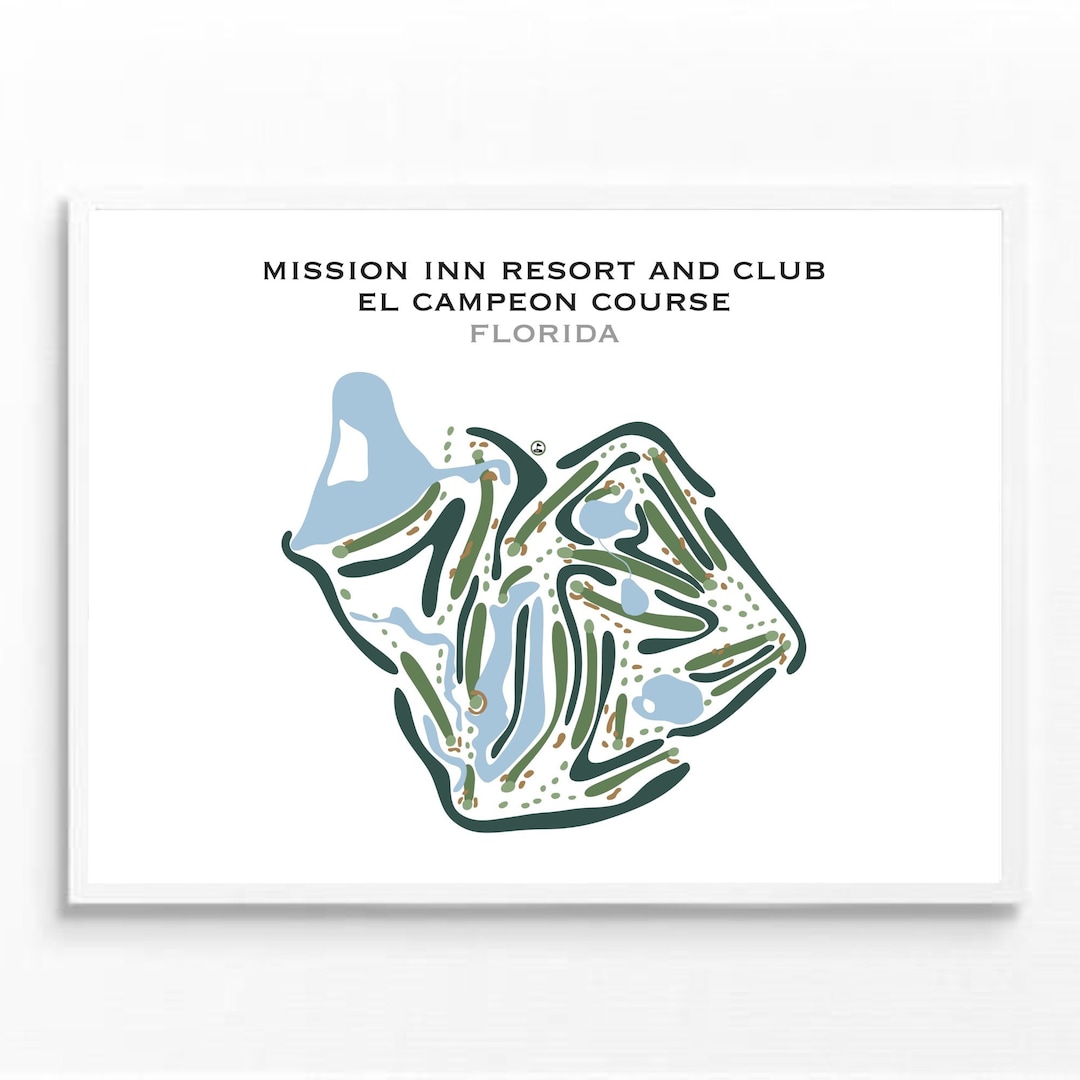 Mission Inn Resort & Club El Campeón Course, FL | Golf Course Map, Golf ...