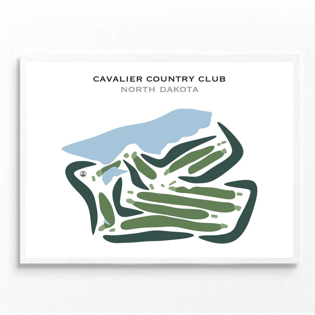 Cavalier Country Club, ND | Golf Course Map, Golf Map, Golfer Gift for ...