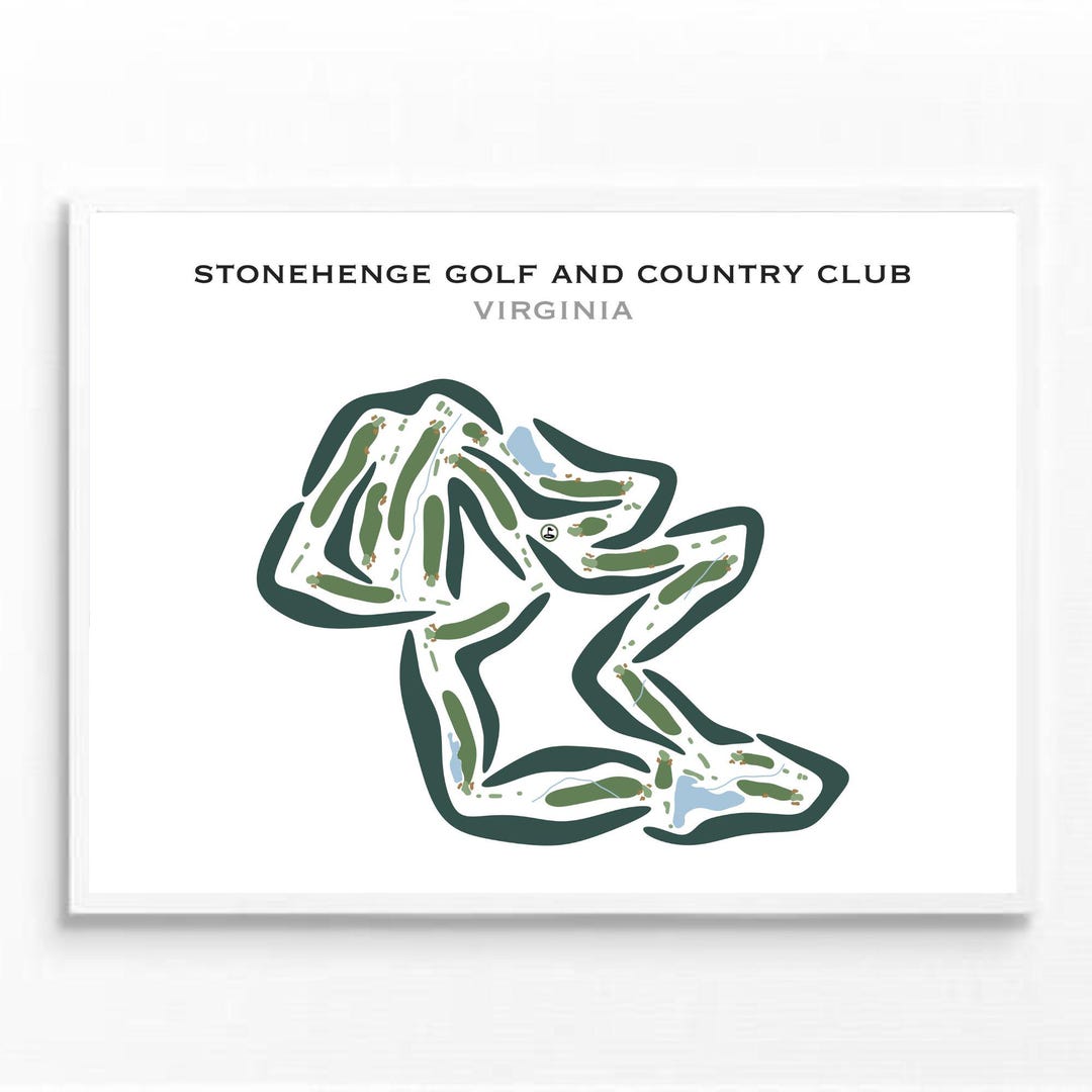 Stonehenge Golf & Country Club, VA | Golf Course Map,golf Map, Golfer ...