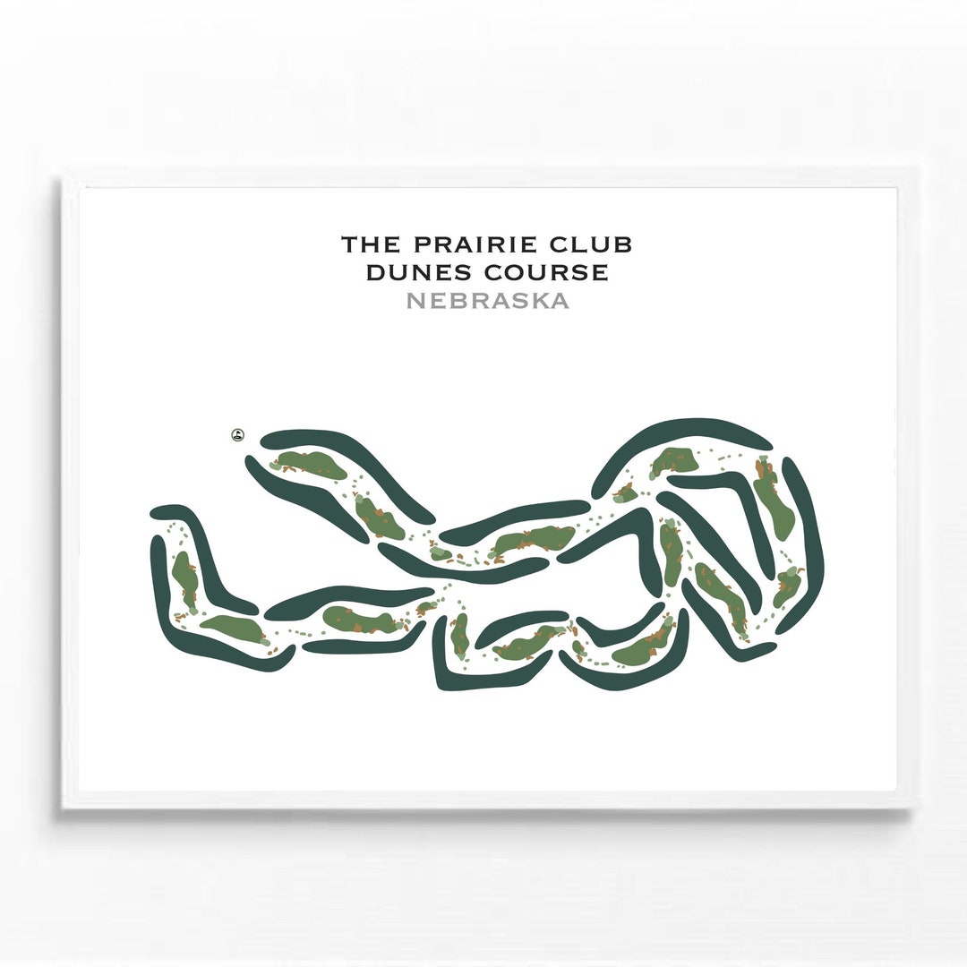 The Prairie Club - Dunes Course, NE | Golf Course Map, Golf Map, Golfer ...