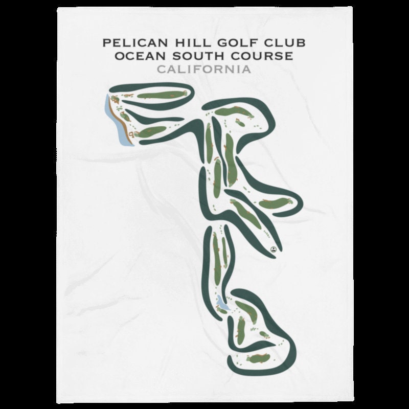 Pelican Hill Golf Club Ocean South Golf Course, CA Golf Course Map ...