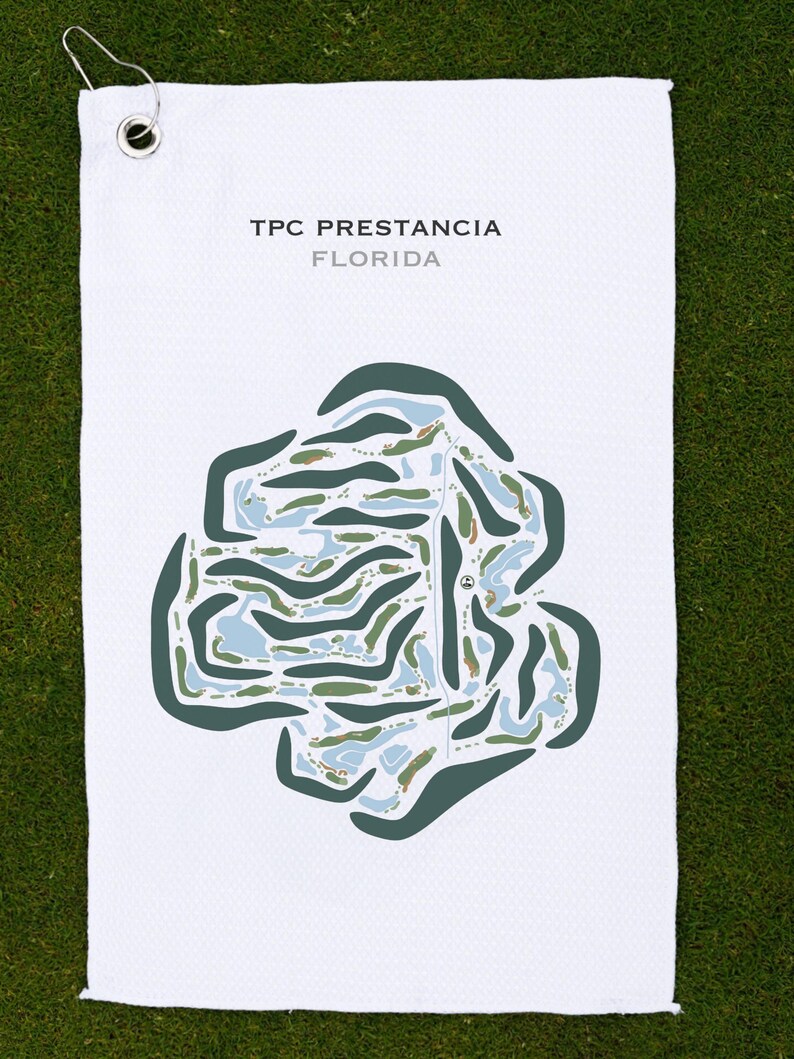 TPC Prestancia, Florida | Golf Course Map, Golf Map, Golfer Gift for ...