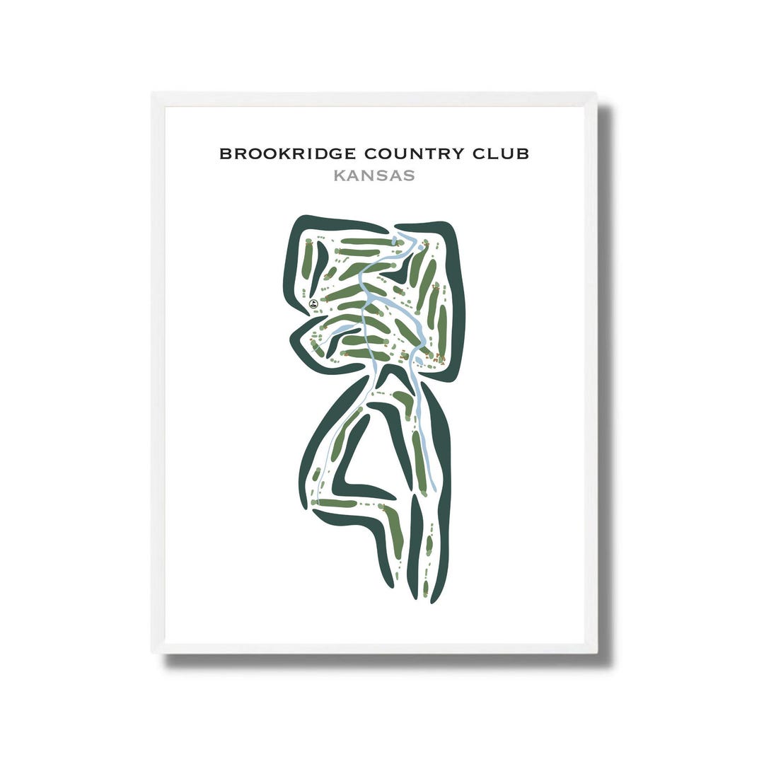 Brookridge Country Club, KS | Golf Course Map, Decor, Golf Map, Golfer ...