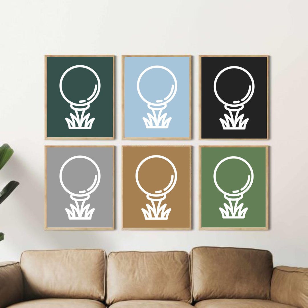Custom Golf Art Prints | Golf Course Illustrations | Digital Download ...