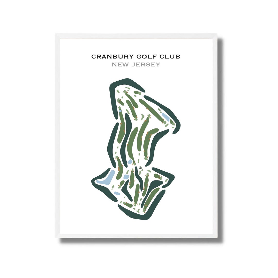 Cranbury Golf Club, NJ | Golf Course Map, Golf Map, Golfer Gift for Him ...