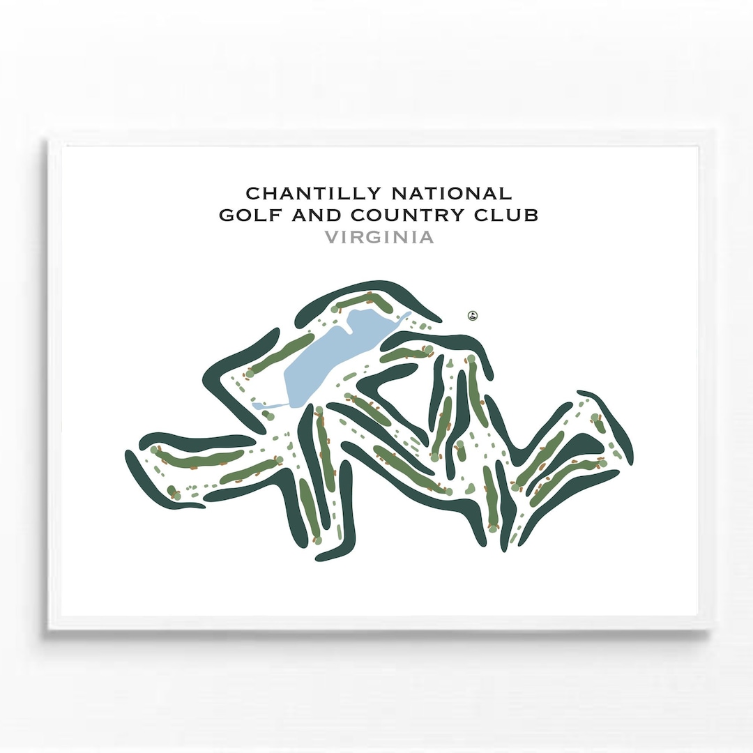 Chantilly National Golf & Country Club, VA | Golf Course Map,golfer ...