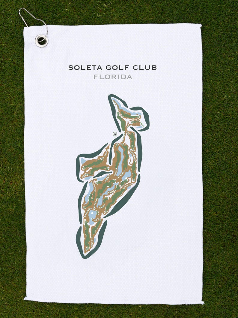 Soleta Golf Club, Florida | Golf Course Map, Golf Map, Golfer Gift for ...