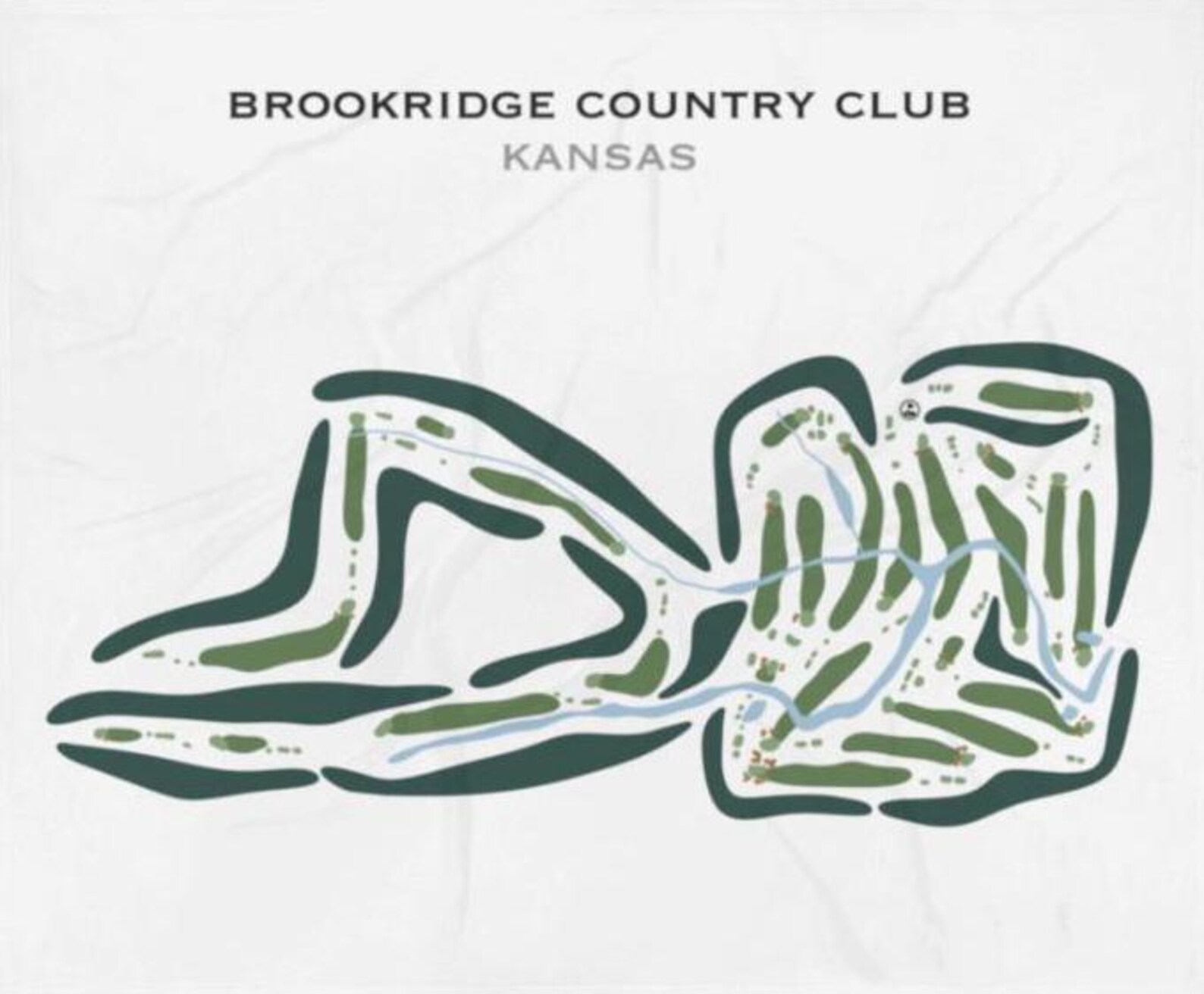 Brookridge Country Club, Kansas, Golf Course Map, Golf Gifts for Men ...