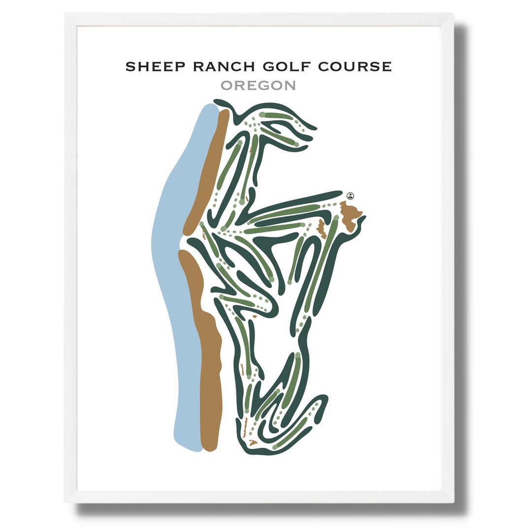 Sheep Ranch Golf Course OR Golf Course Map Home Decor - Etsy