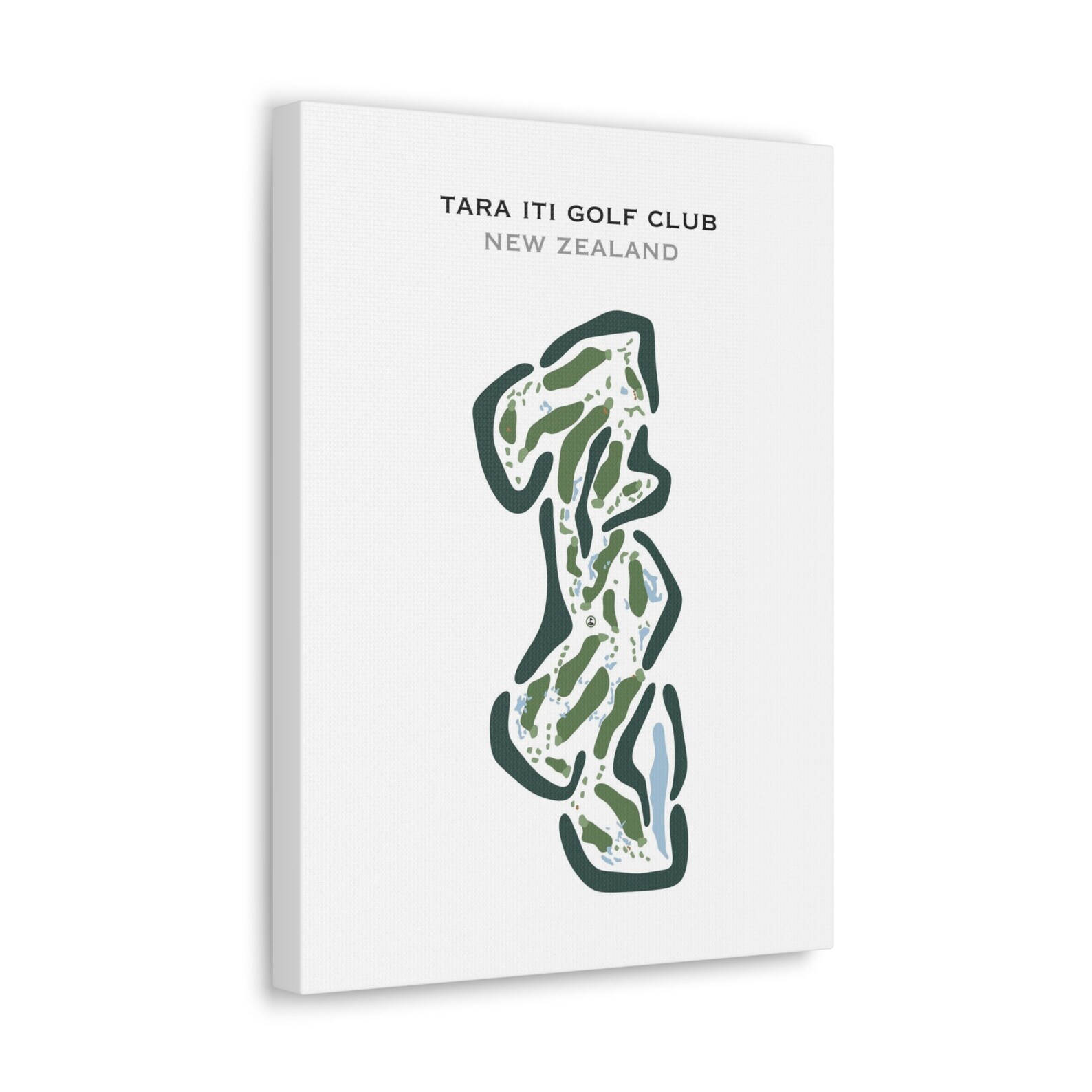Tara Iti Golf Club, New Zealand | Golf Course Map, Decor, Golfer Gift ...