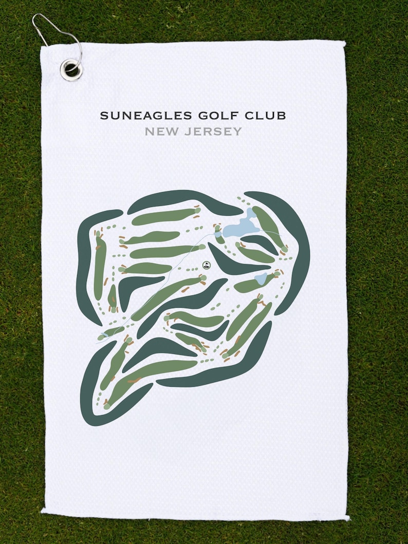 Suneagles Golf Club, NJ | Golf Course Map, Golf Map, Golfer Gift for ...