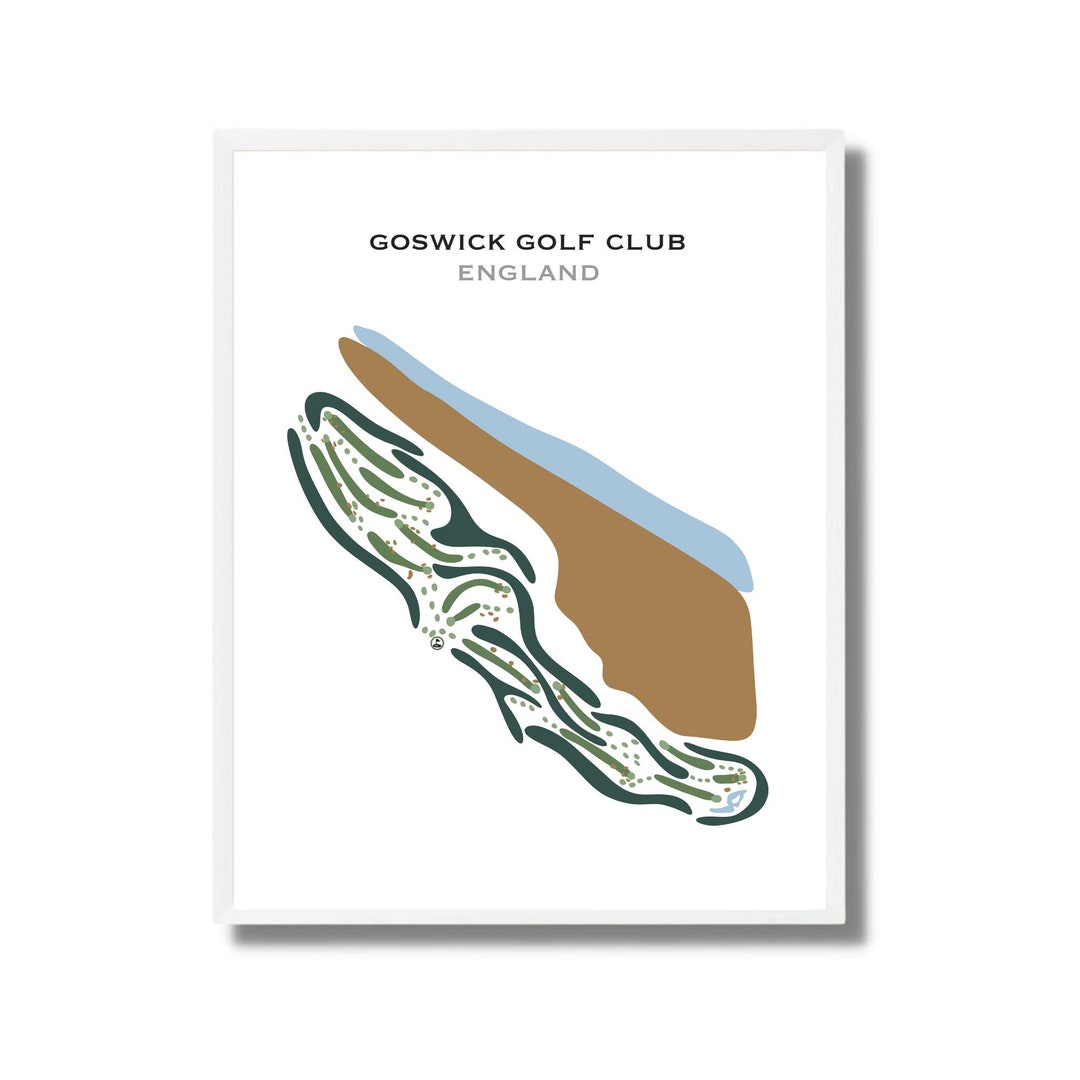 Goswick Golf Club, England | Golf Course Map, Golf Map, Golfer Gift for ...