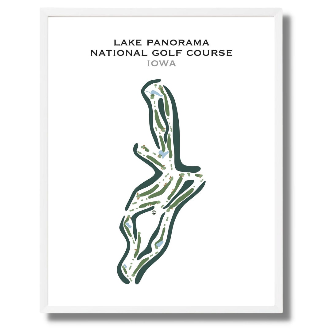 Lake Panorama National Golf Course IA Golf Course Map - Etsy