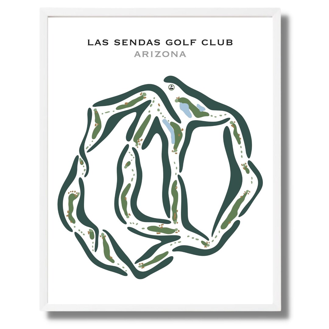 Las Sendas Golf Club AZ Golf Course Map Home Decor Golfer - Etsy