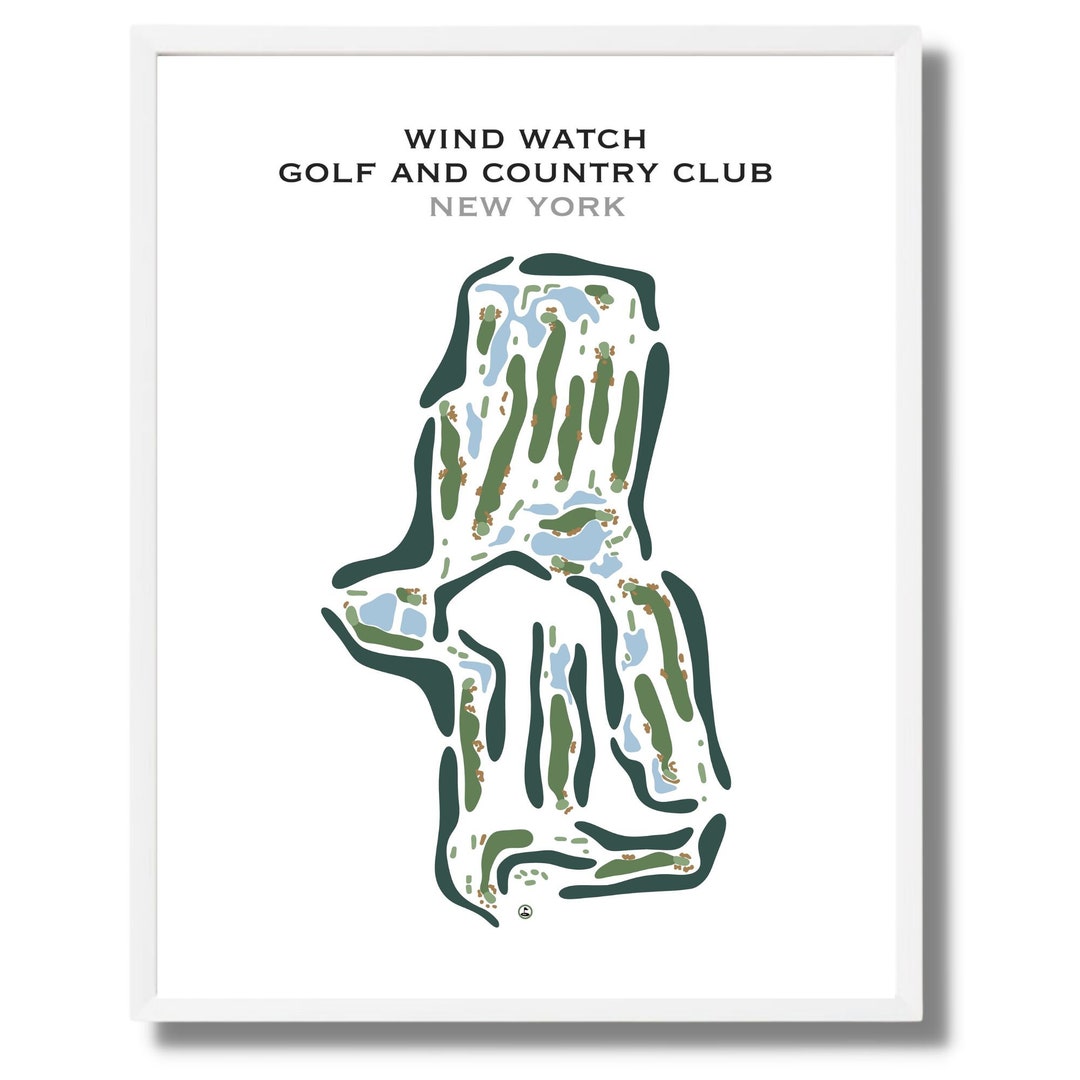 Wind Watch Golf & Country Club NY Golf Course Map Decor - Etsy