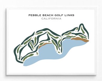 Eagle Bend Golf Club, MT Golf Course Map, Home Decor, Golfer Gift for ...