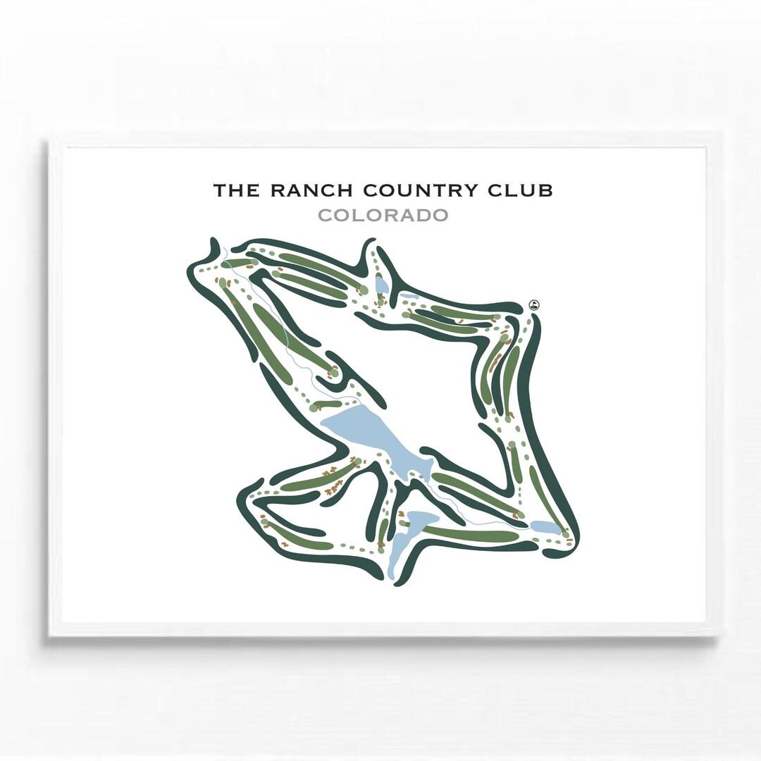 The Ranch Country Club CO Golf Course Map Home Decor - Etsy