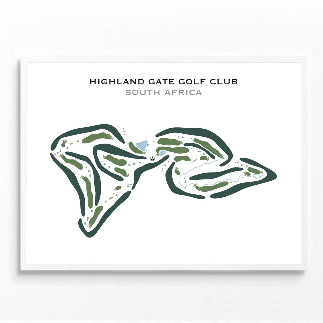 Highland Gate Golf Club, South Africa | Golf Course Map, Decor, Golfer ...