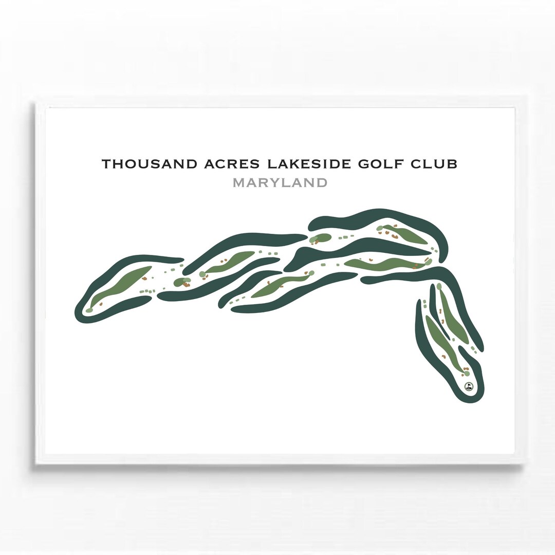 Thousand Acres Lakeside Golf Club, MD Golf Course Map, Home Decor ...