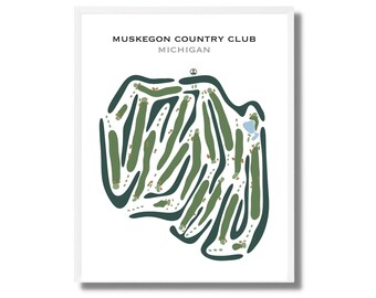 Concord Country Club, NH Golf Course Map, Home Decor, Golfer Gift for ...