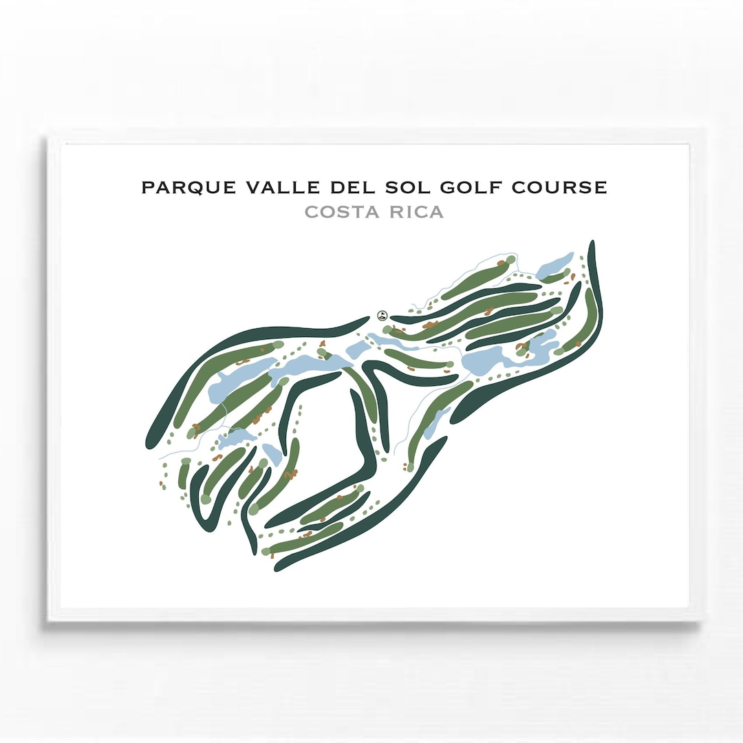 Parque Valle Del Sol Golf Course, Costa Rica | Golf Course Map, Golf ...