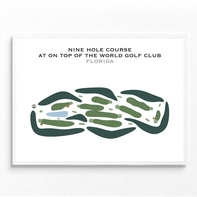 Nine Hole at on Top of the World Golf Club, FL | Golf Course Map, Golf ...