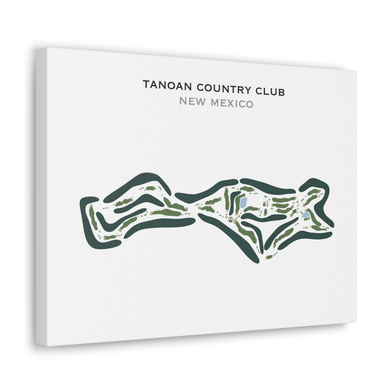 Tanoan Country Club, NM | Golf Course Map, Golf Map, Golfer Gift for ...